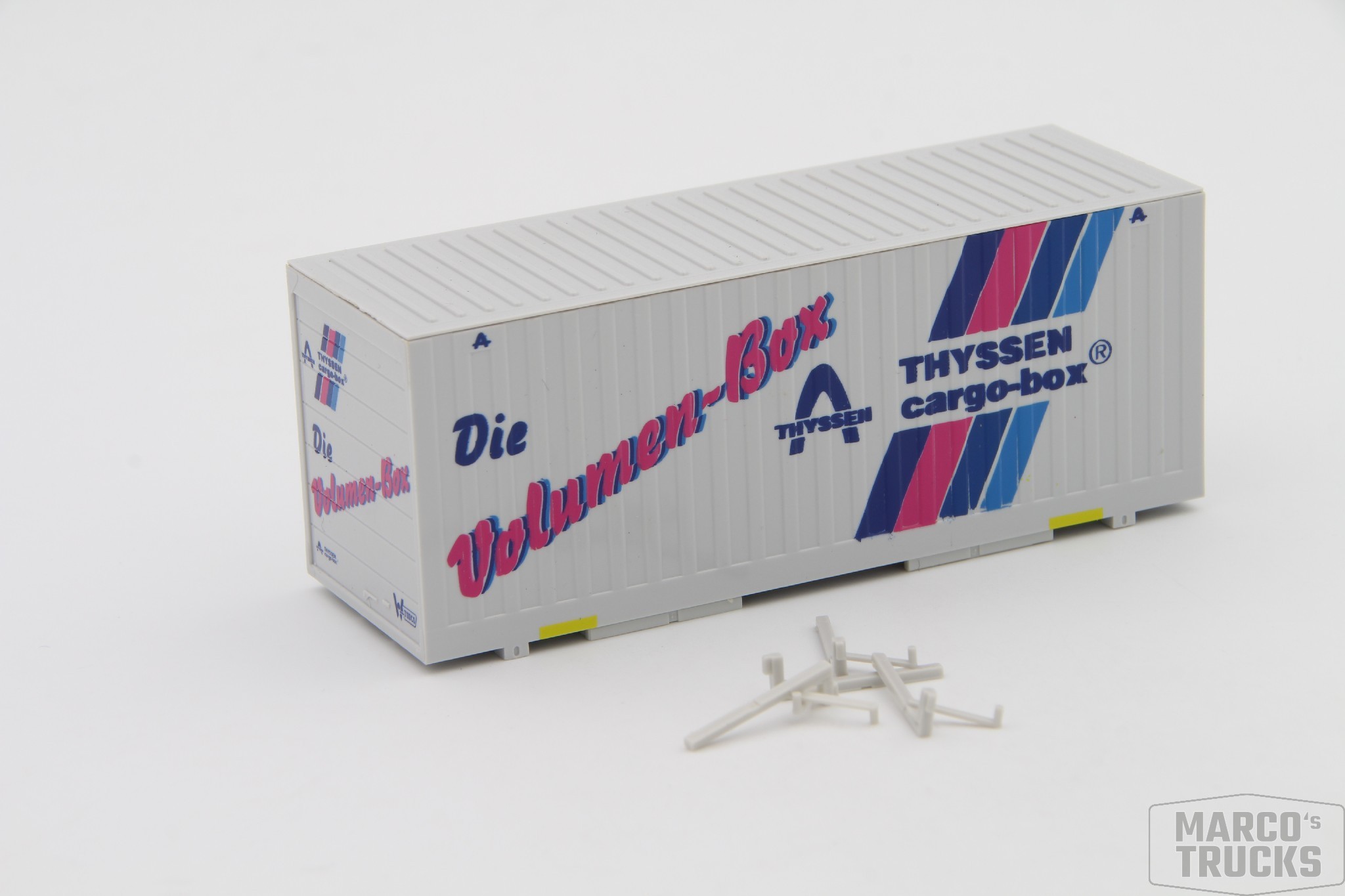 AWM Wechselbrücke jumbo grau “Thyssen cargo-box Volumen-Box“ /AW1999