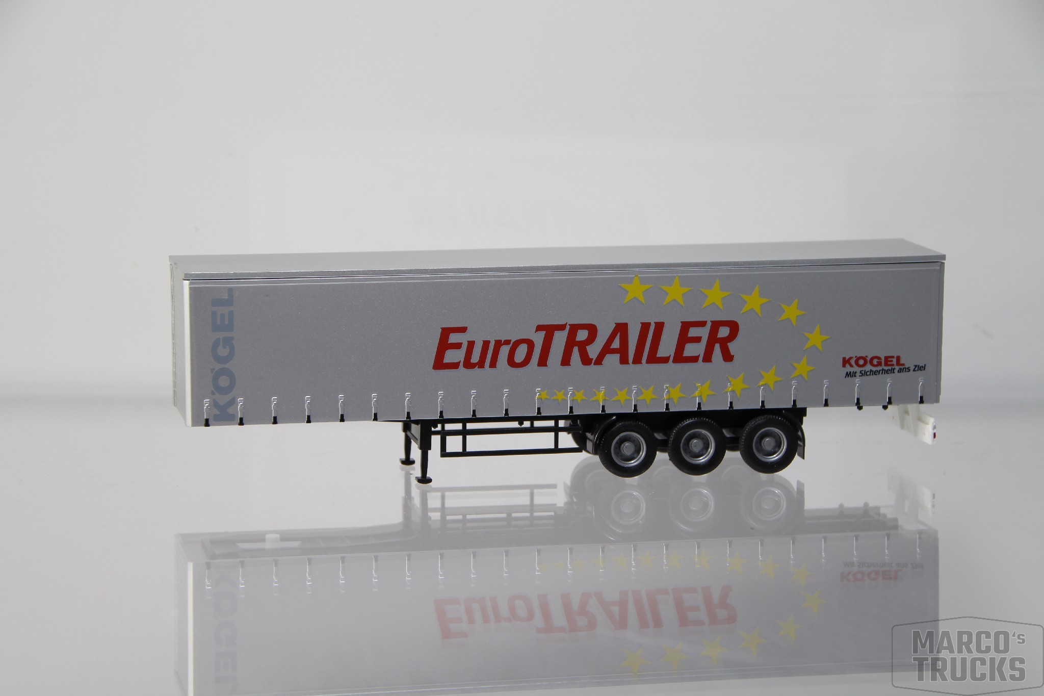 AWM Gardinenplanenauflieger silbergrau „Kögel EuroTrailer“ /AW267