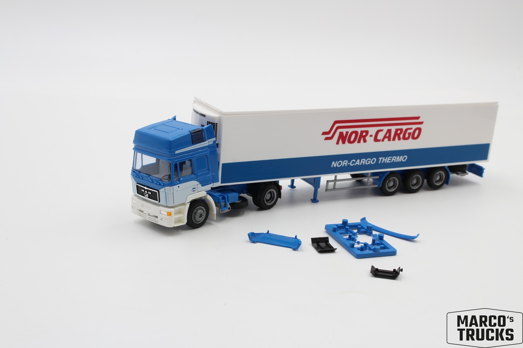 AWM MAN F2000 Kühlsattelzug „Nor-Cargo Thermo“ 1:87 /AW2734