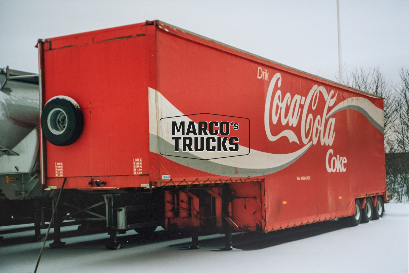 LKW Foto unknown unknown Planensattelzug unknown rot Drik Coca Cola ...