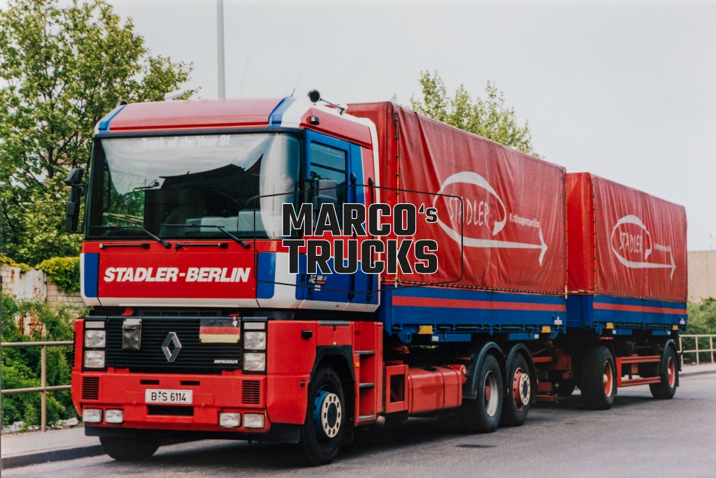LKW Foto Renault AE 500 Magnum Truck Deutschland rot STADLER-BERLIN #a1vj