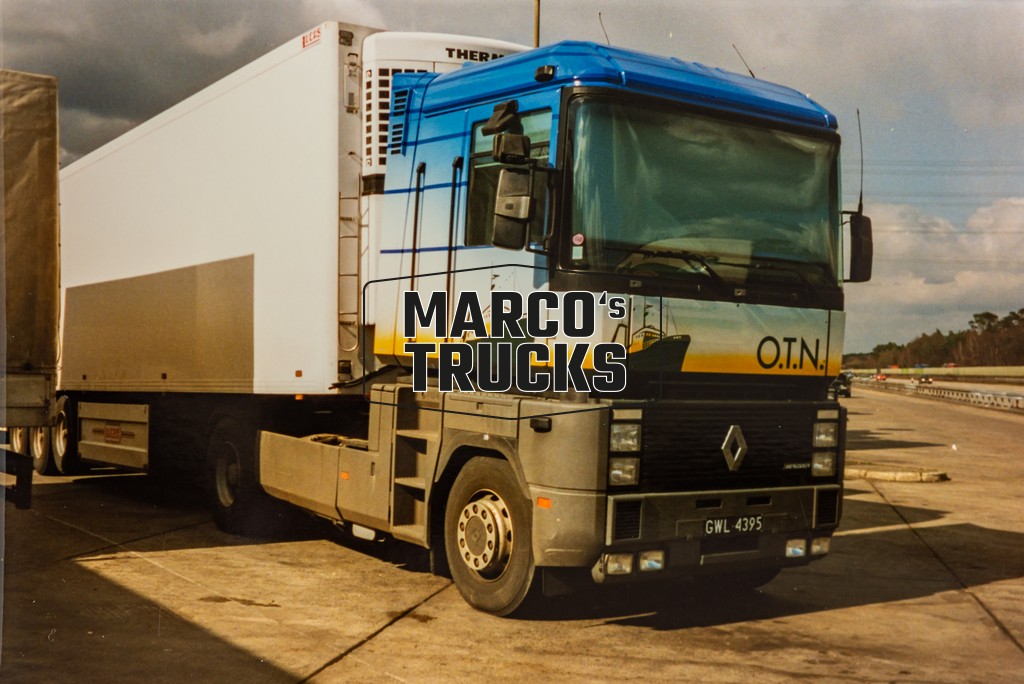 LKW Foto Renault AE Magnum Truck UK blau O.T.N. #a2ci