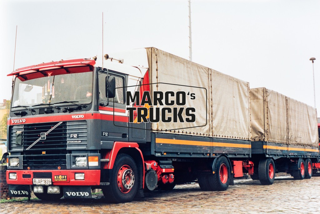 LKW Foto Volvo F12 Truck Deutschland rot Kloft Retarder #a2pt