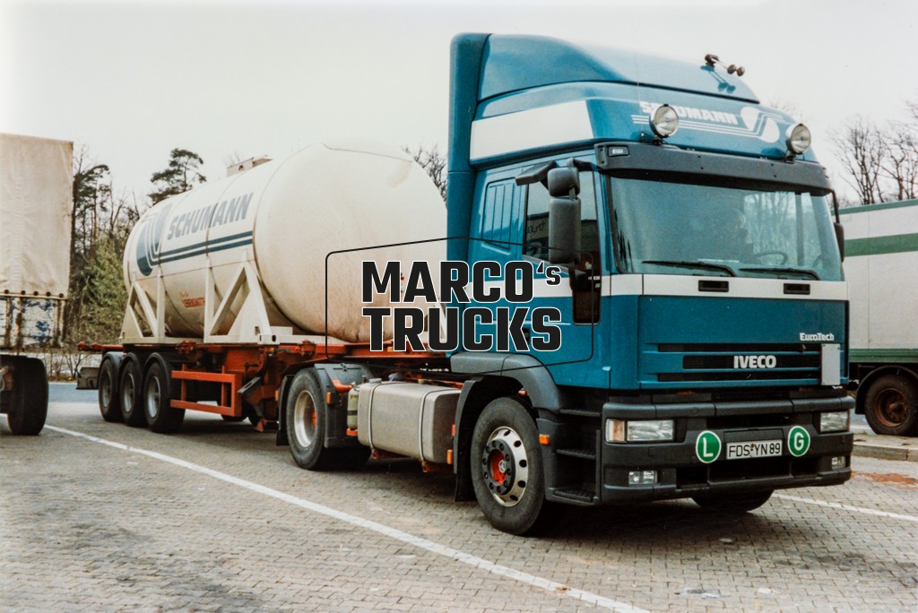 LKW Foto Iveco EuroTech Truck Deutschland blau SCHUMANN #a2to