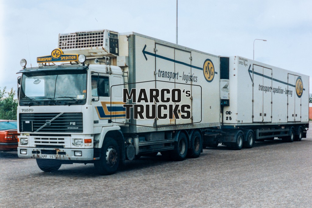 LKW Foto Volvo F12 Intercooler Truck Schweden weiß ASC Transport ...