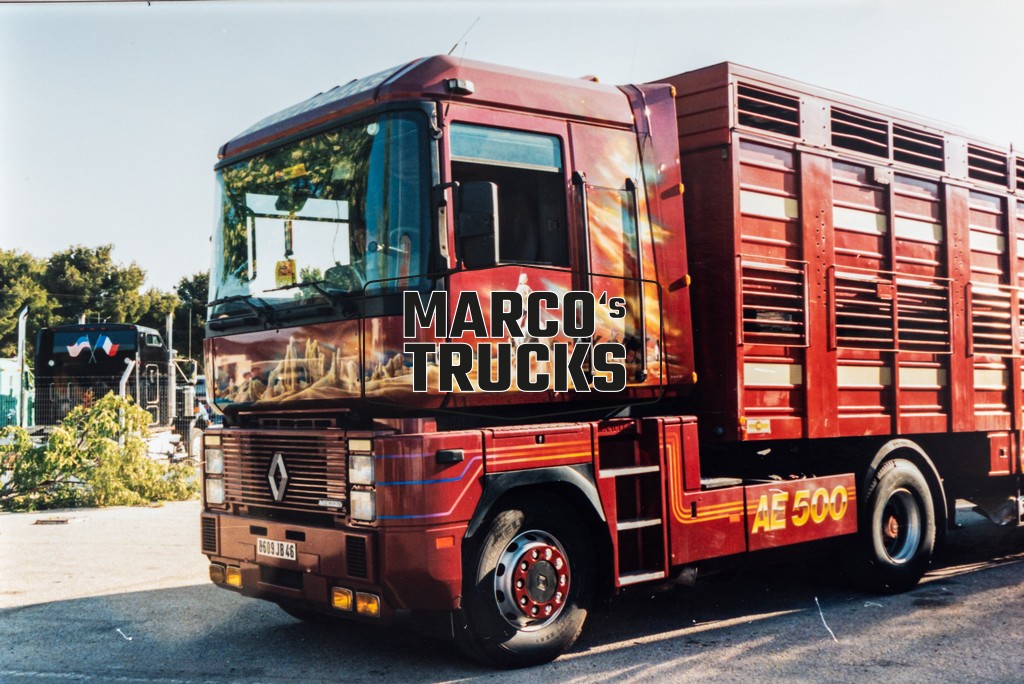 LKW Foto Renault AE 500 Truck Frankreich rot AE 500 #a3ts