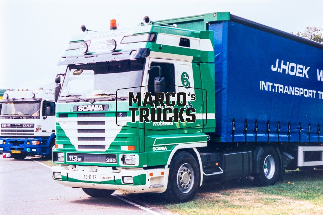 LKW Foto Scania 113M 380 Planensattelzug Niederlande grün J.HOEK ...