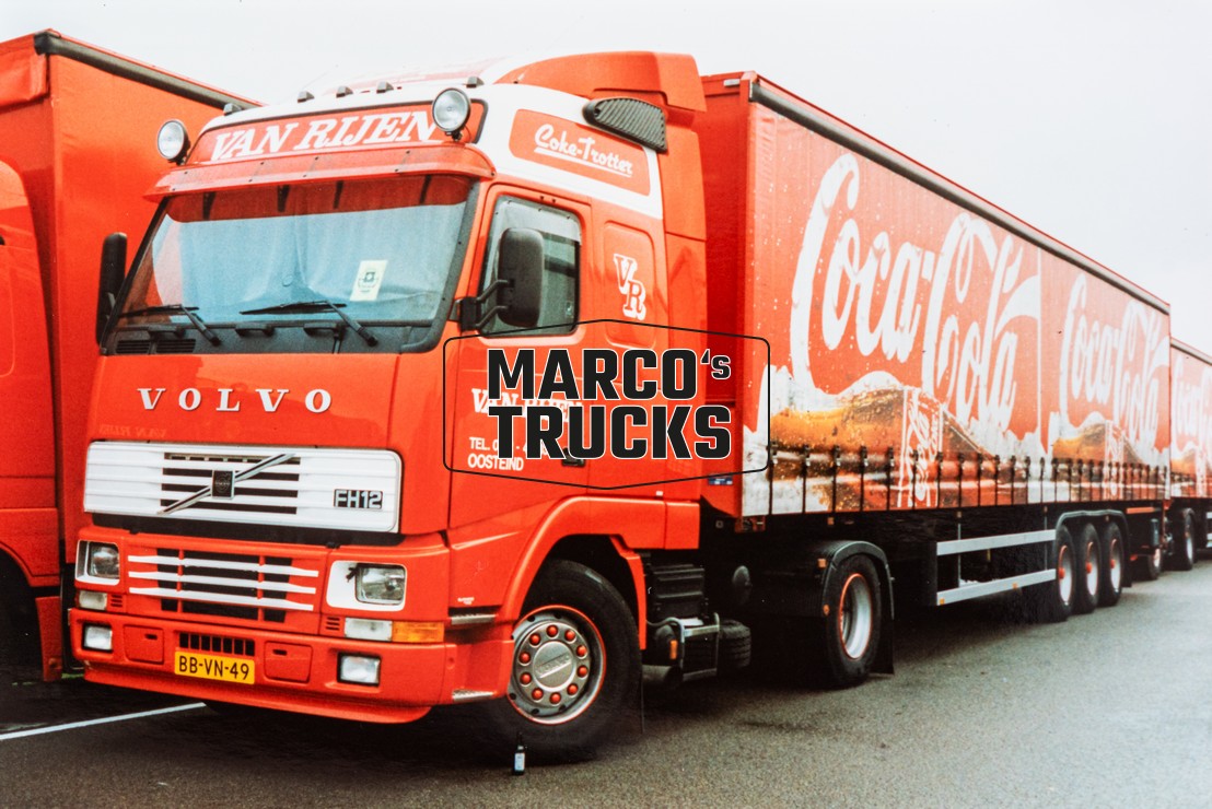 LKW Foto Volvo FH12 Planensattelzug Niederlande rot Coca-Cola, Van ...