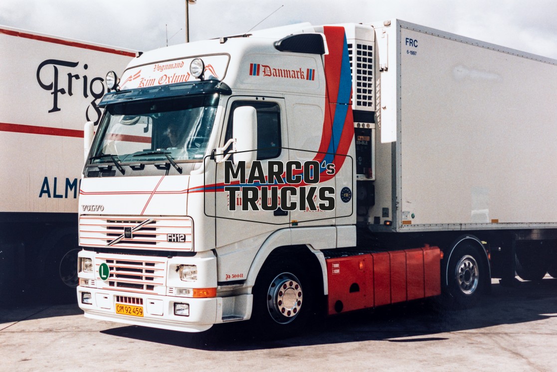 LKW Foto Volvo FH12 Kühlsattelauflieger Dänemark weiß Kim Oxlund Danmark #a5gn