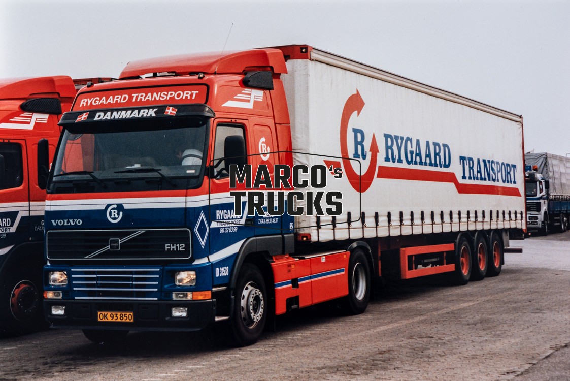 LKW Foto Volvo FH12 Planensattelzug Dänemark rot RYGAARD TRANSPORT ...