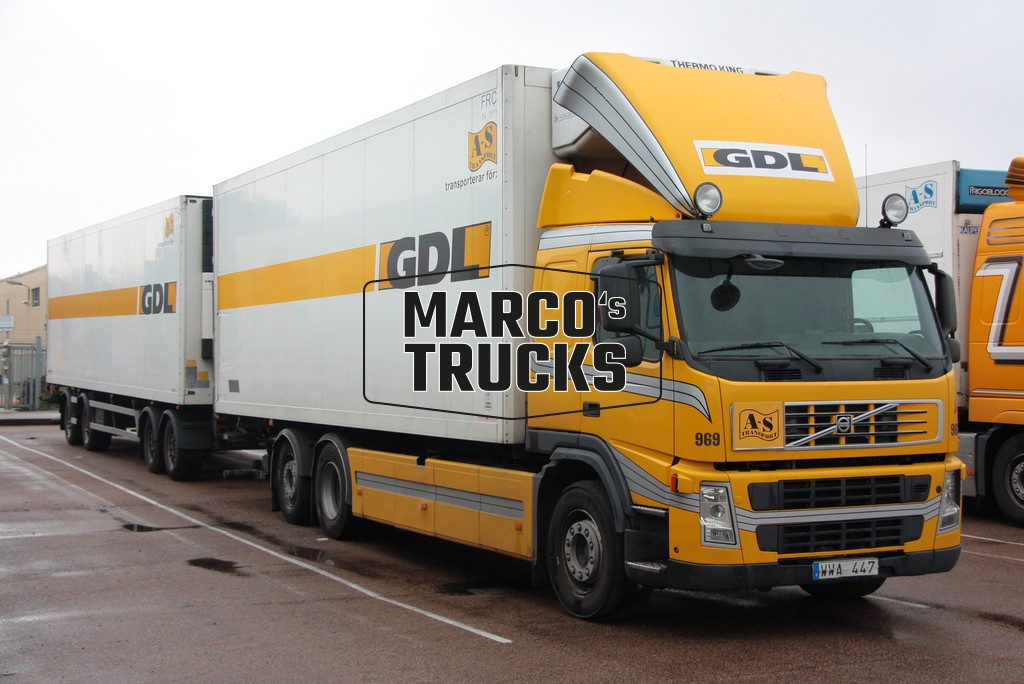 LKW Foto Volvo FH Kofferauflieger Schweden gelb GDL AS TRANSPORT 969 #a9io