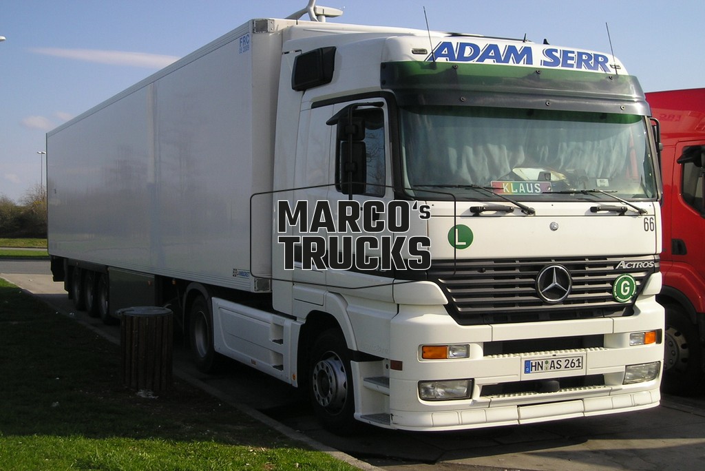 LKW Foto Mercedes-Benz Actros 1843 Kühlsattelauflieger Deutschland weiß ...