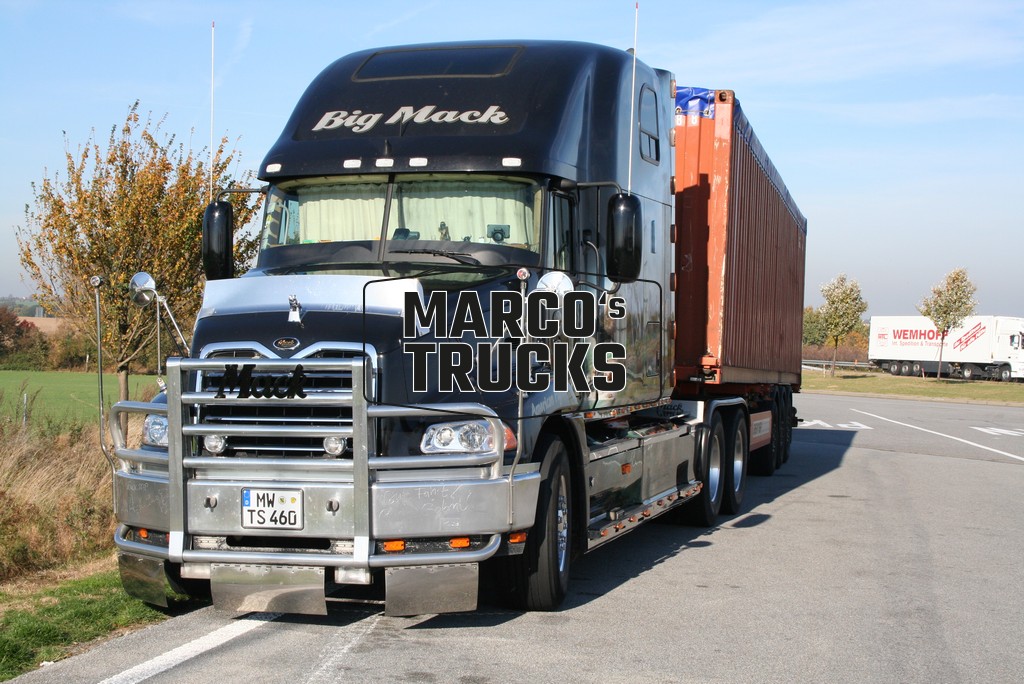 LKW Foto Mack Vision Container-Sattelauflieger Deutschland schwarz Big ...