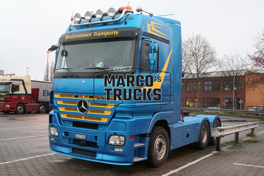 LKW Foto Mercedes-Benz Actros 3355 V8 Tractor Schweiz blau Breitenmoser ...