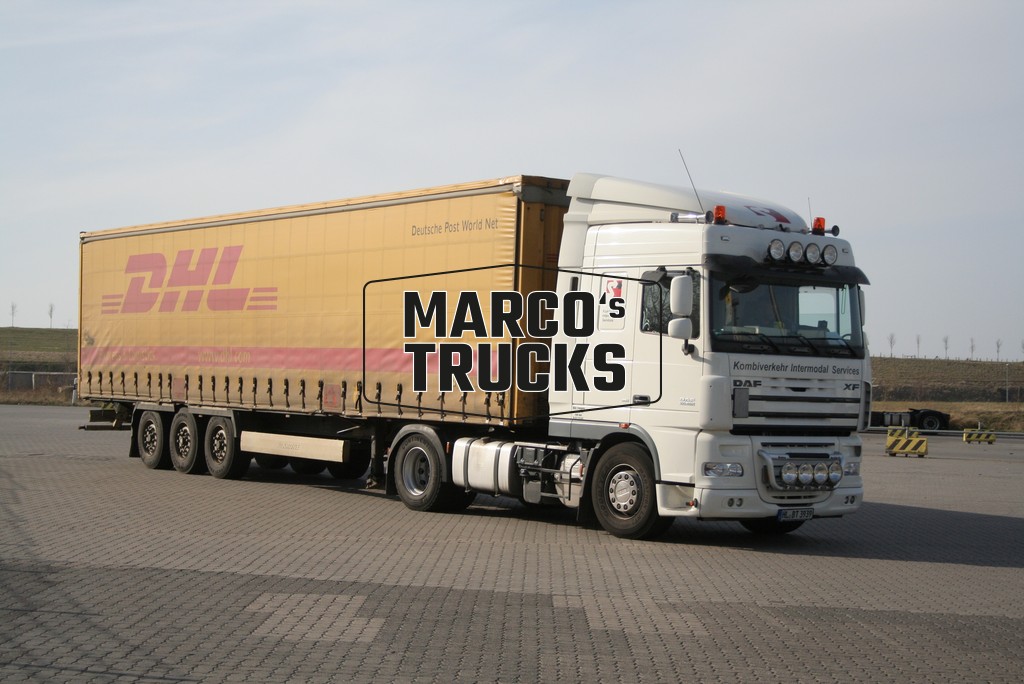 LKW Foto DAF XF Planensattelzug Deutschland weiß DHL Deutsche Post ...