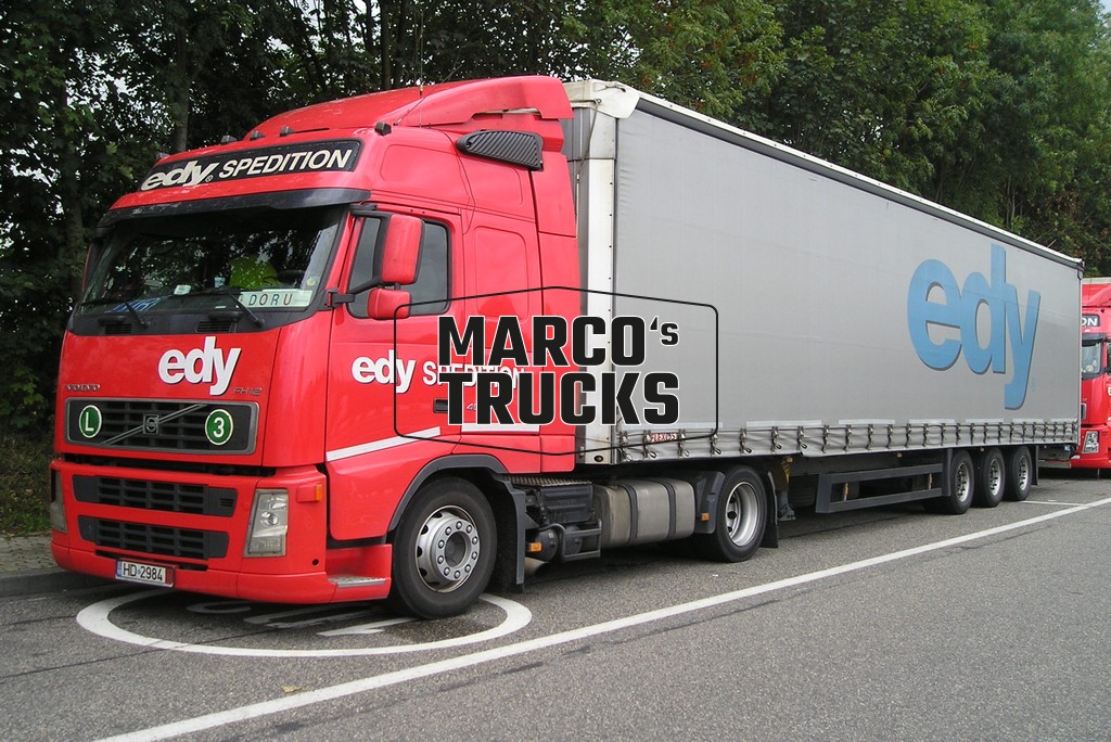 LKW Foto Volvo FH12 460 Planensattelzug Rumänien rot edy SPEDITION #b5om