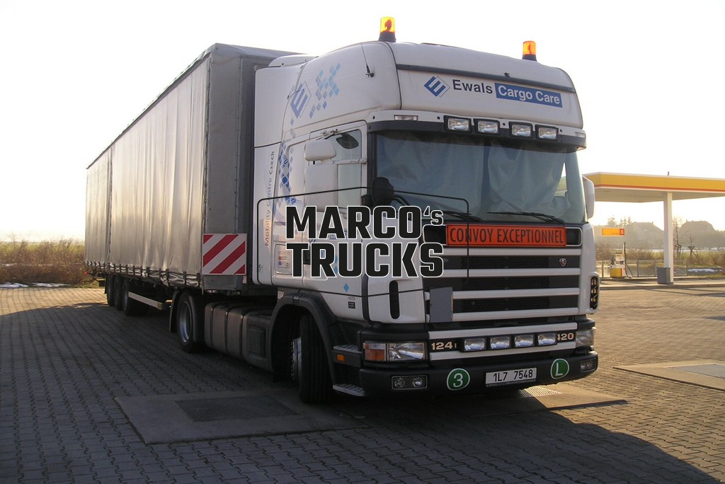 LKW Foto Scania 124 420 Planensattelzug Tschechien weiß Ewals Cargo ...