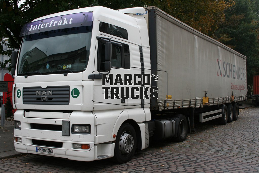 LKW Foto MAN TGA XLX 41.410 Planensattelzug Deutschland weiß Interfrakt ...