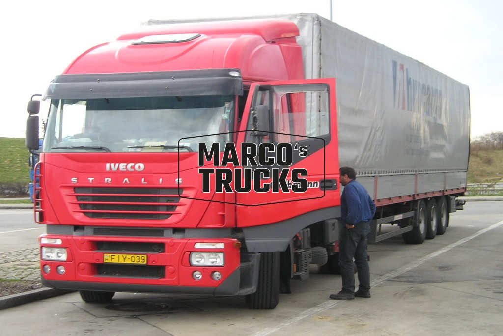 LKW Foto Iveco Stralis Planensattelzug Niederlande rot Belmann #b6sm