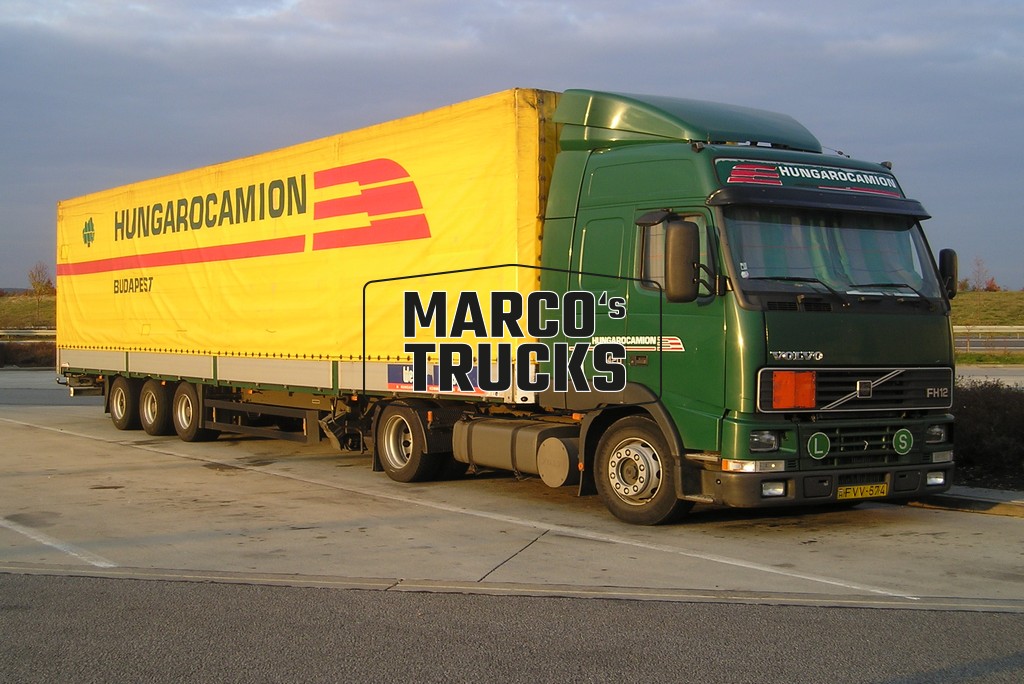 LKW Foto Volvo FH12 420 Planensattelzug Ungarn grün HUNGAROCAMION ...