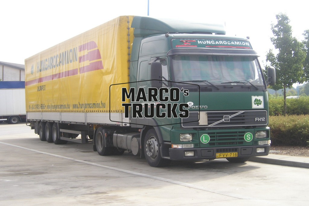 LKW Foto Volvo FH12 Planensattelzug Ungarn grün HUNGAROCAMION BUDAPEST ...