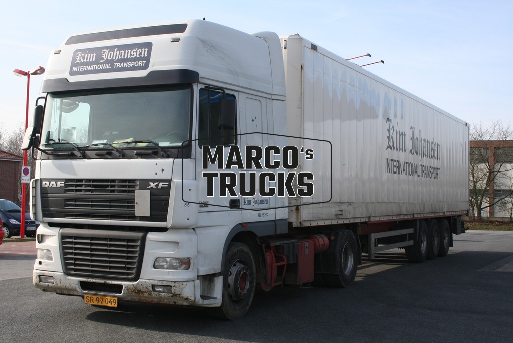 LKW Foto DAF XF Kofferauflieger Dänemark weiß Kim Johansen ...