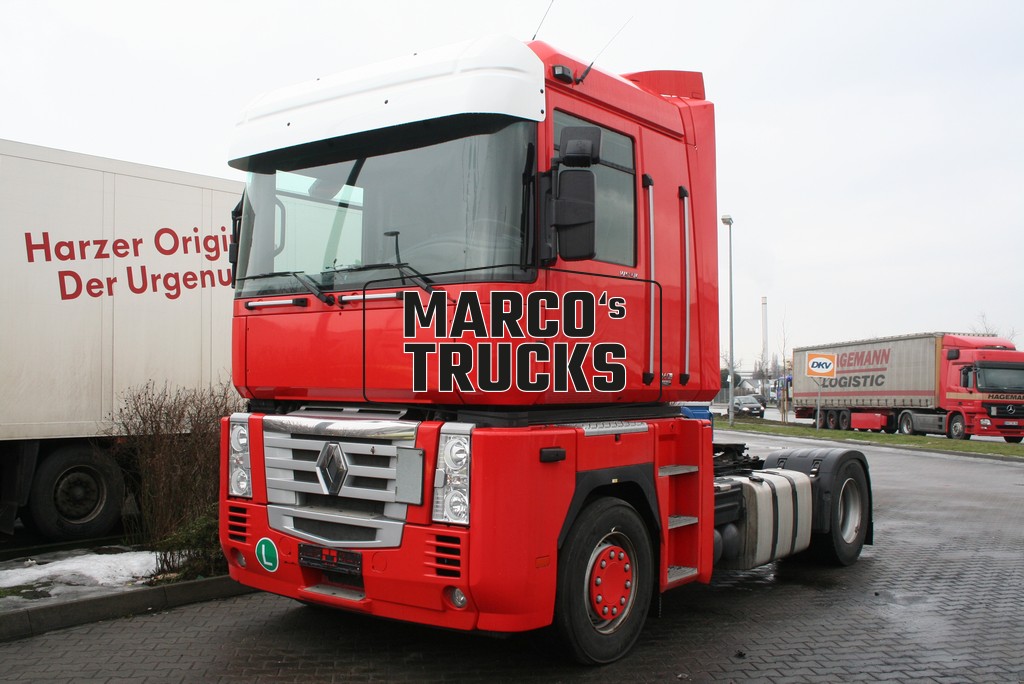 LKW Foto Renault AE Magnum Truck Deutschland rot #b8zs