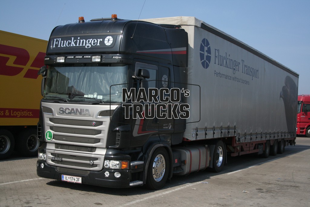 LKW Foto Scania R 500 Planensattelzug Luxemburg schwarz Fluckinger ...