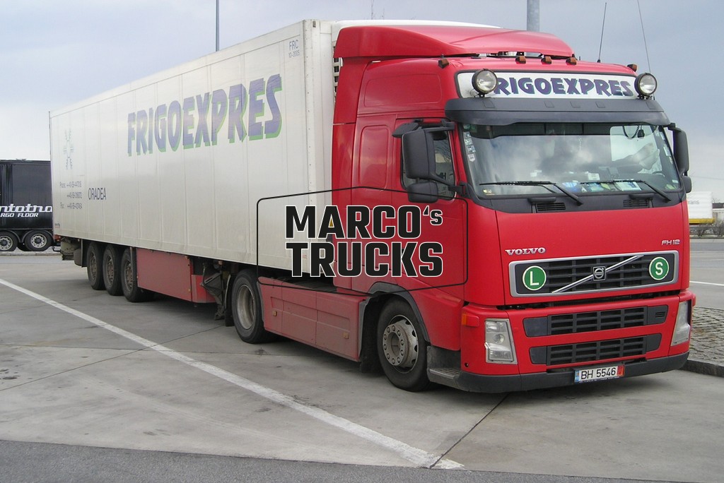 LKW Foto Volvo FH12 Kühlsattelauflieger Rumänien rot FRIGOEXPRES ORADEA ...