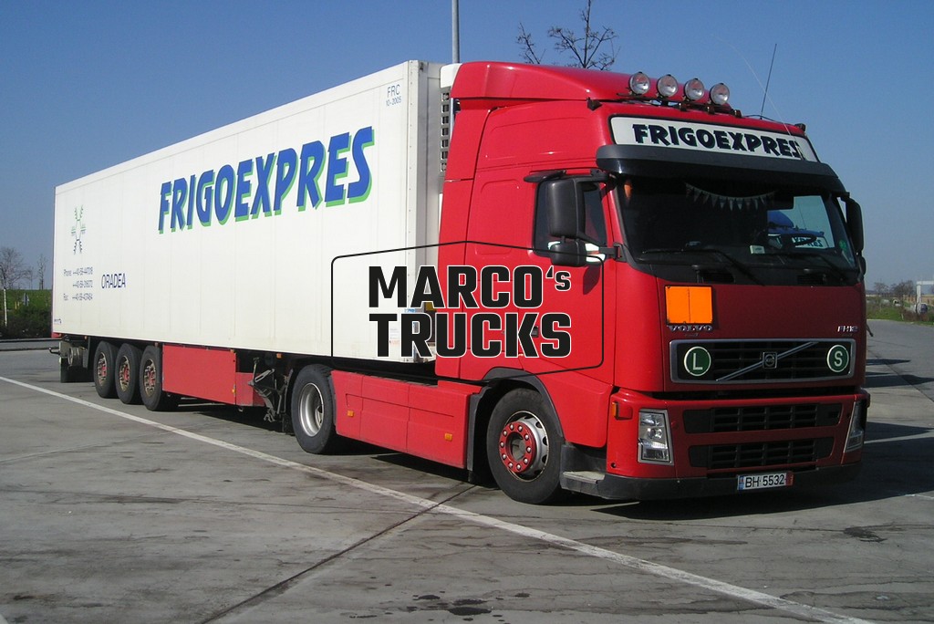 LKW Foto Volvo FH12 Kühlsattelauflieger Rumänien rot FRIGOEXPRES ORADEA ...