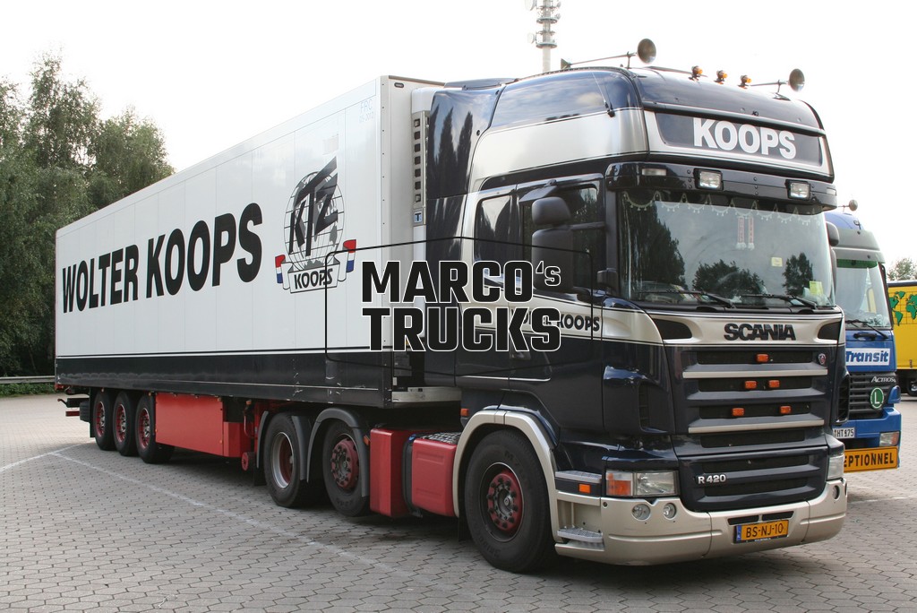 LKW Foto Scania R 420 Kühlsattelauflieger Niederlande blau KOOPS WOLTER ...