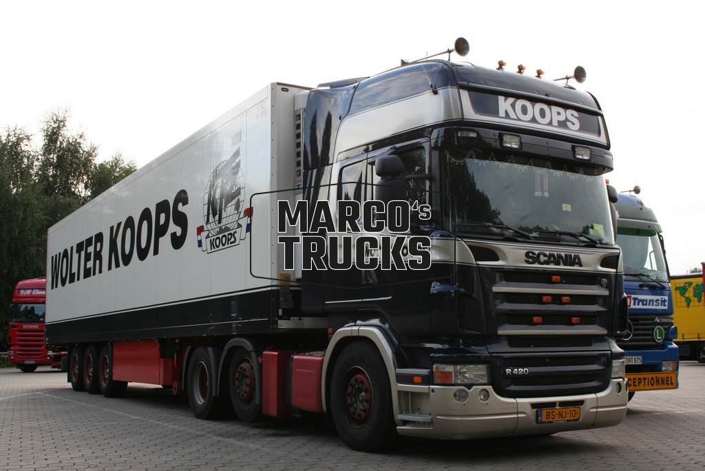 LKW Foto Scania R 420 Kühlsattelauflieger Niederlande schwarz KOOPS ...