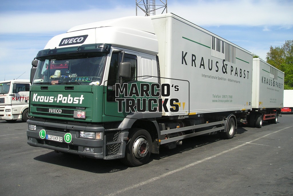 LKW Foto Iveco EuroCargo Kofferauflieger Deutschland grün Kraus+Pabst #c1yo
