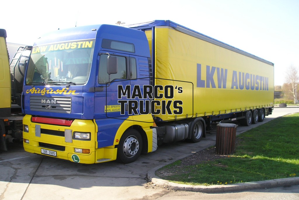 LKW Foto MAN TGX Planensattelzug Tschechien blau LKW AUGUSTIN, Augustin ...