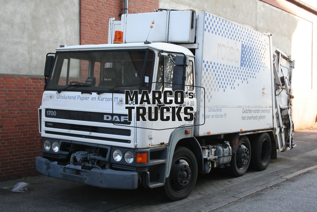 LKW Foto DAF 1700 TURBO Baukipper Niederlande weiß Uitsluitend Papier ...