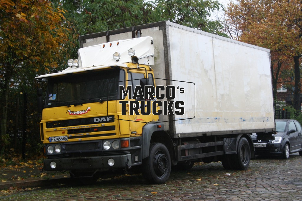 LKW Foto DAF 2700 Koffer LKW Polen gelb Dickmann #c5at