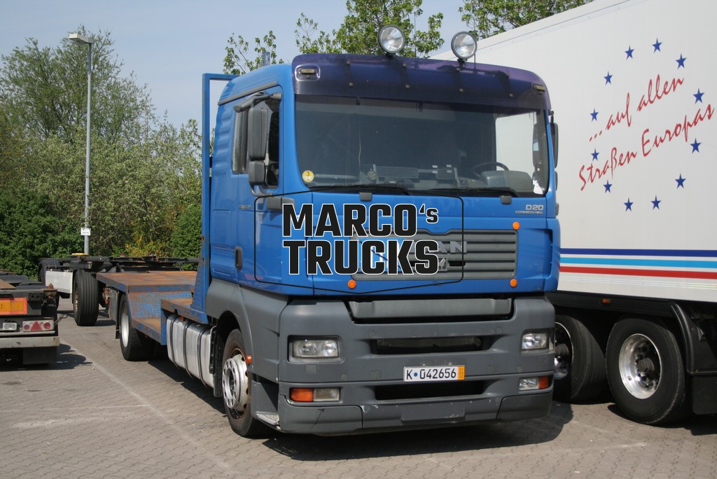 LKW Foto MAN TGA D20 Common Rail Container-Sattelauflieger Deutschland ...