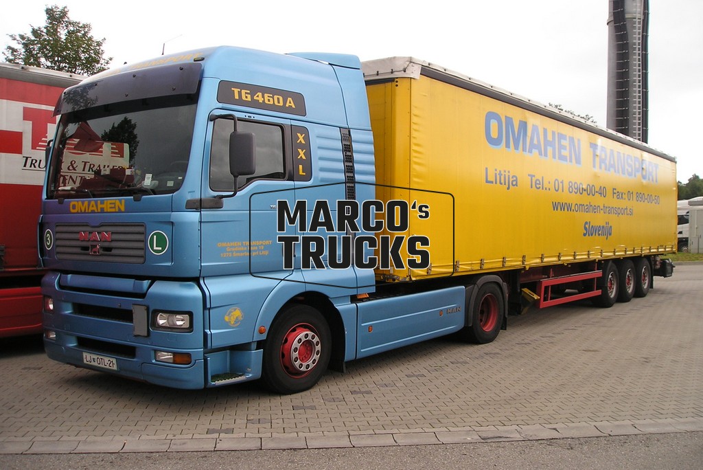 LKW Foto MAN TG 460 A XXL Planensattelzug Slowenien blau OMAHEN ...
