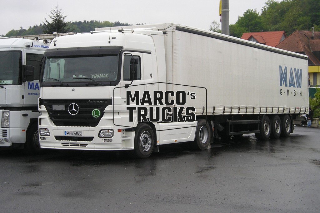 LKW Foto Mercedes-Benz Actros 1844 Planensattelzug Deutschland weiß MAW ...