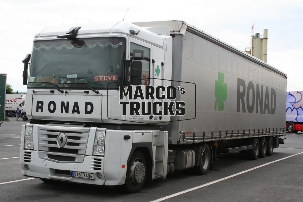 LKW Foto Renault AE Magnum Planensattelzug Tschechien weiß RONAD #c8hs