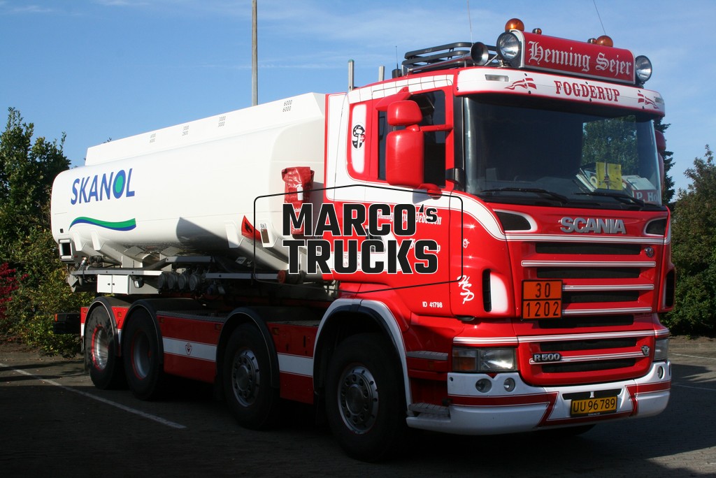 LKW Foto Scania R500 Tankwagen Auflieger Dänemark rot Henning Sejer ...