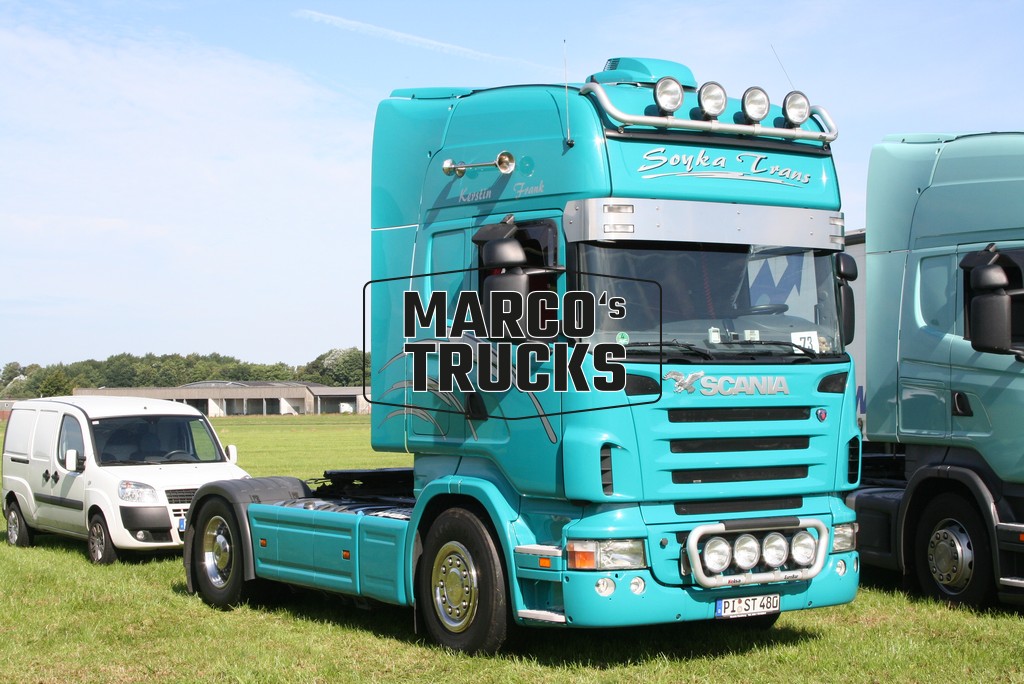 LKW Foto Scania Truck Polen turquoise Soyka Trans Kostin Frank #d1bs