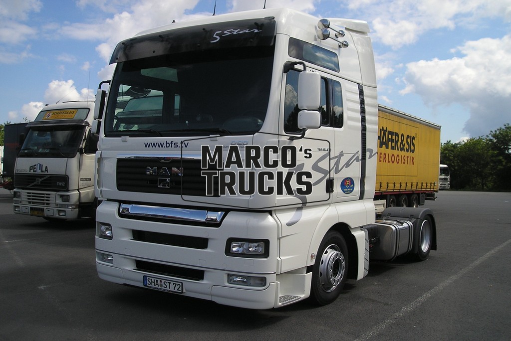 LKW Foto MAN TGA 18.430 Planensattelzug Deutschland weiß 5 Star, bfs.tv ...