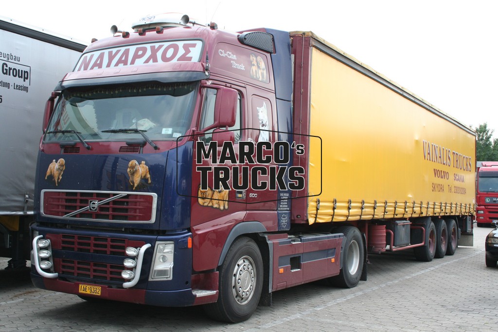 LKW Foto Volvo FH 500 Planensattelzug Griechenland rot ...