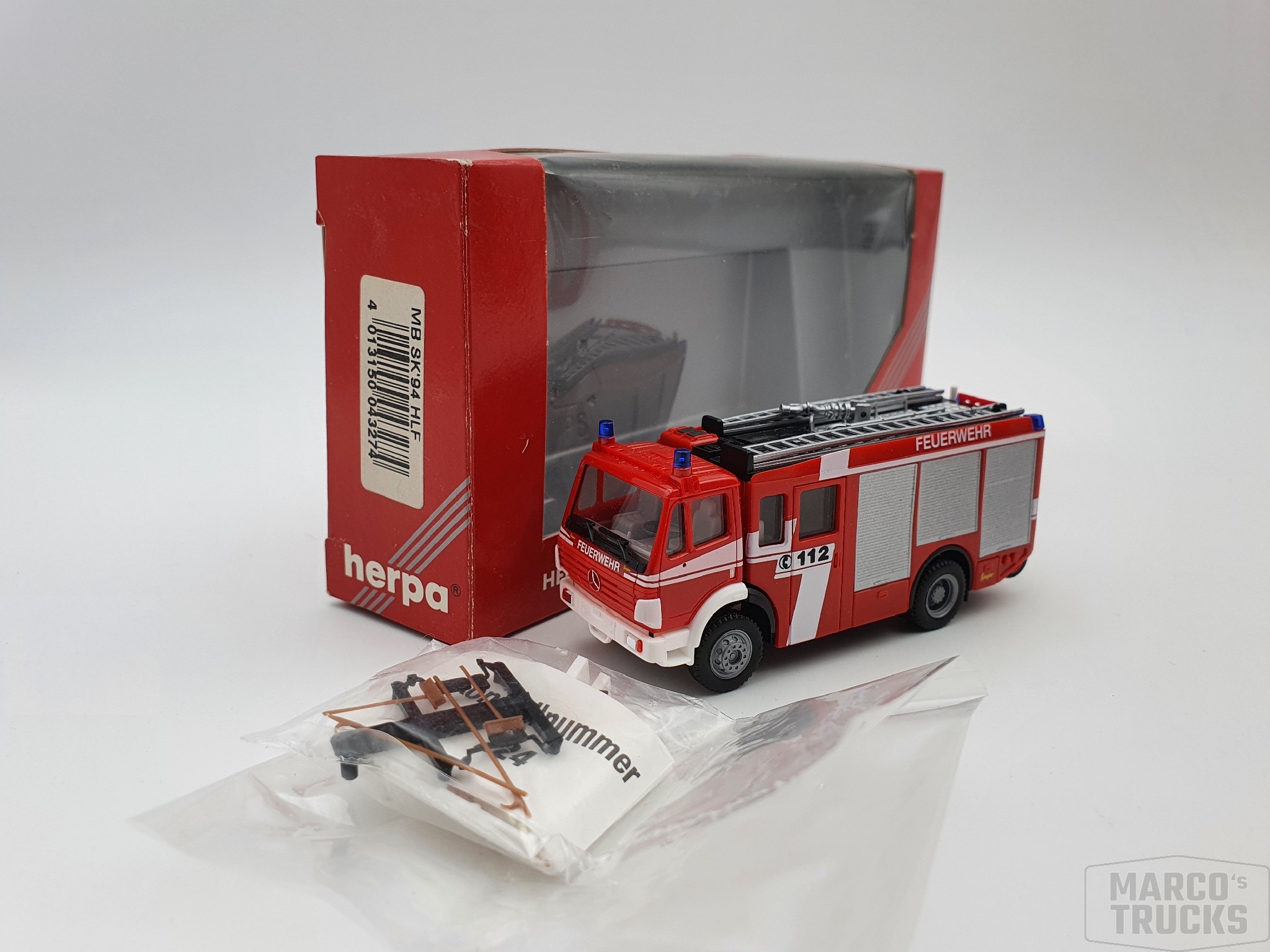 Herpa MB Mercedes SK94 HLF Ziegler Feuerwehr 043274 /HB15997