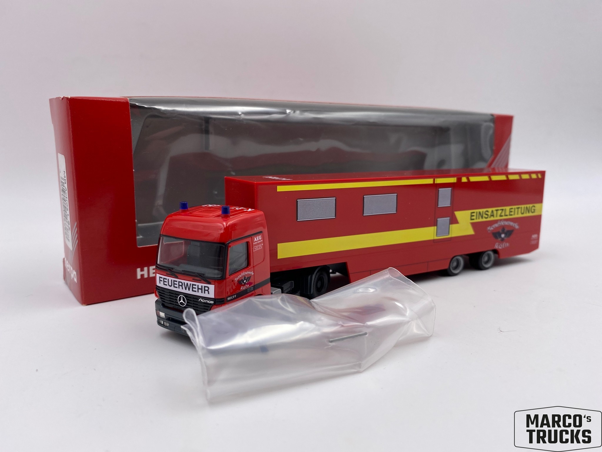 Herpa MB Actros MP1 „Einsatzleitung Feuerwehr Köln“ 146388 /HB16959