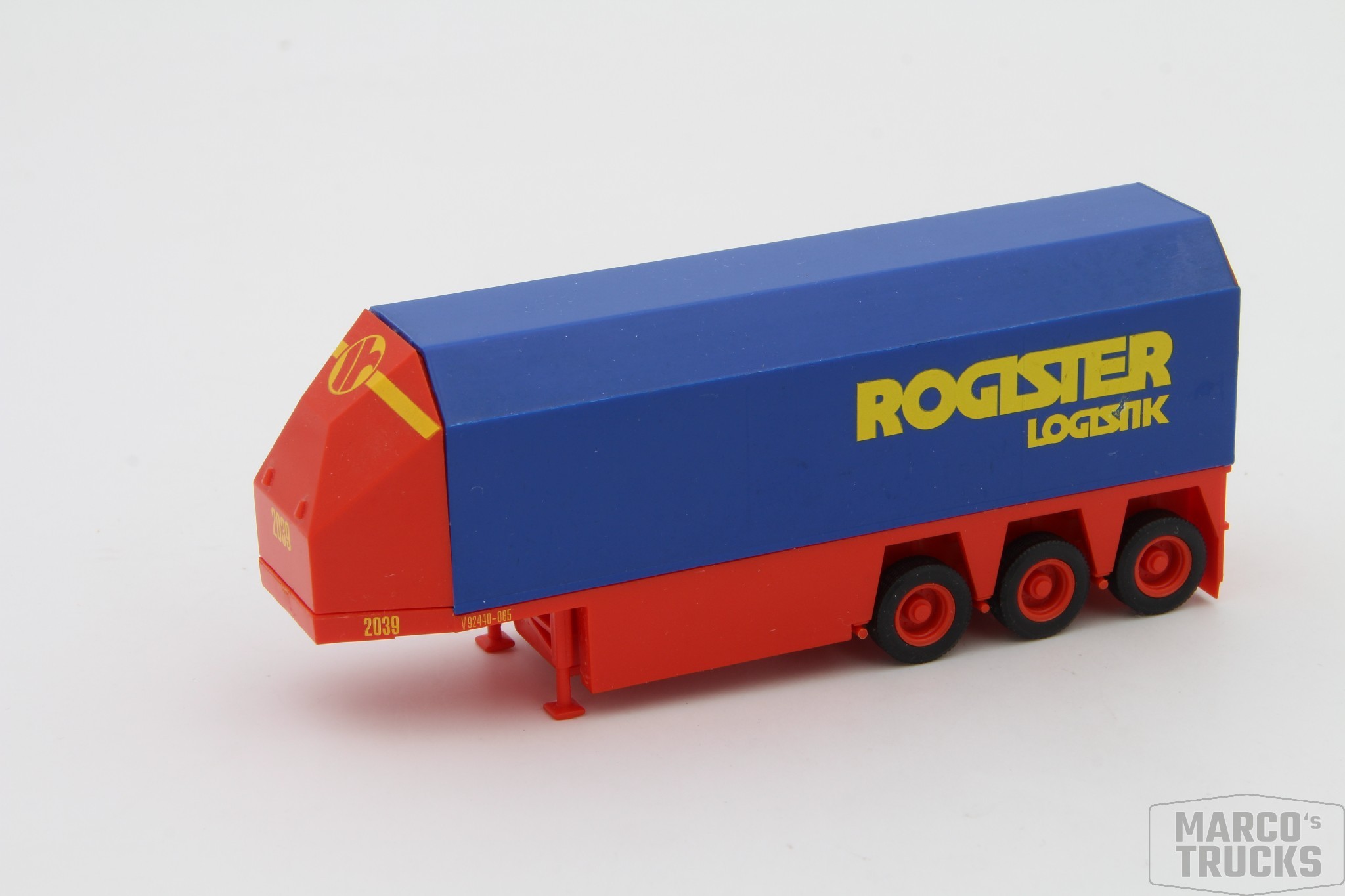 Herpa Glastransportaufllieger Innenlader "Rogister Logistik" /H3629-1