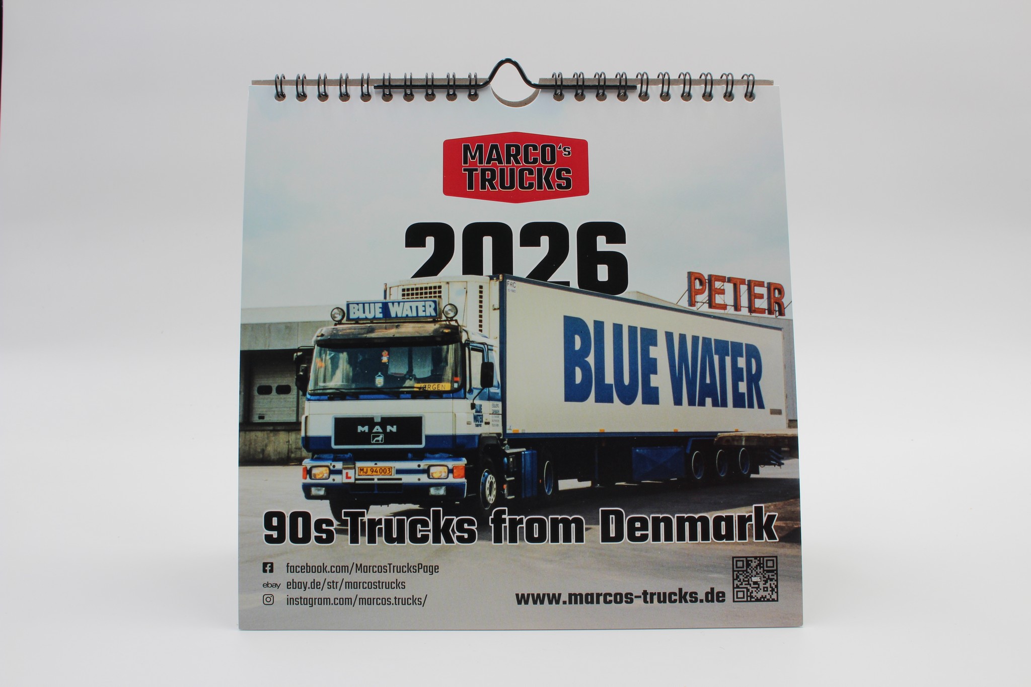 Marco's Trucks LKW Kalender 2026 - 90s Trucks from Denmark - 21x21cm /KL12