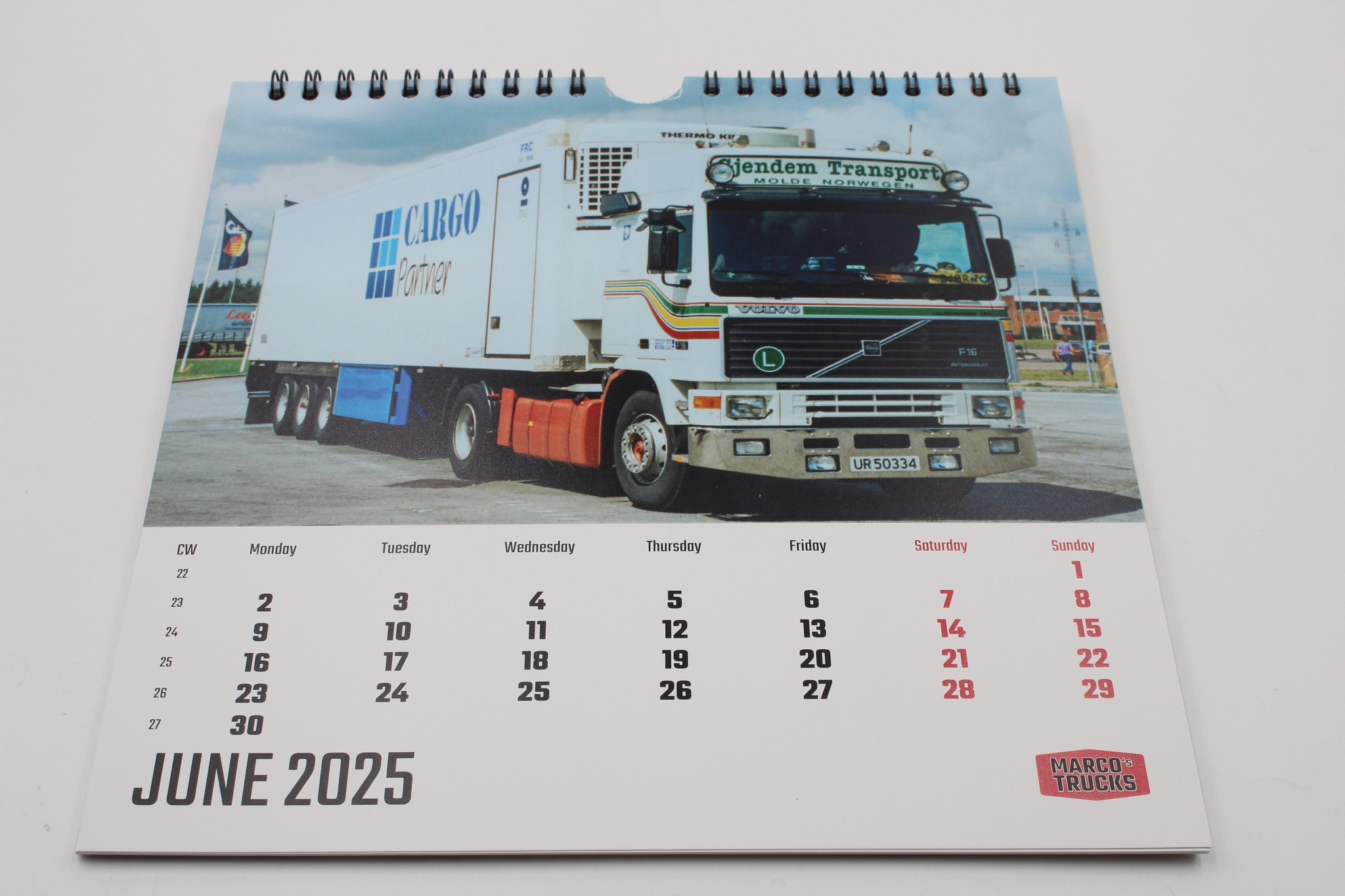 Marco´s Trucks LKW Kalender 2025 - 90s Trucks from Norway - 21x21cm /KL2