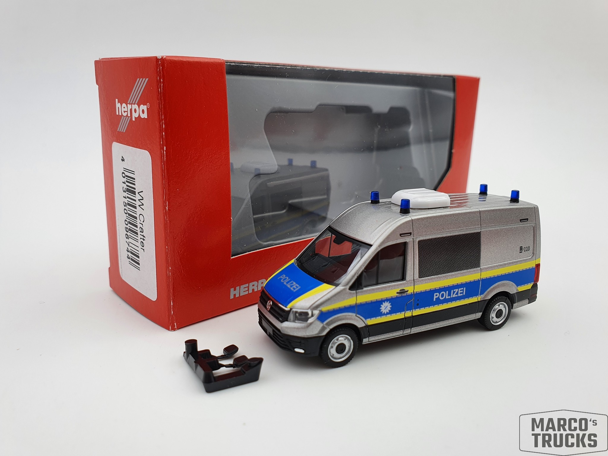Herpa VW Crafter Halbbus "Polizei Straubing" 1:87 096744 /HN1694